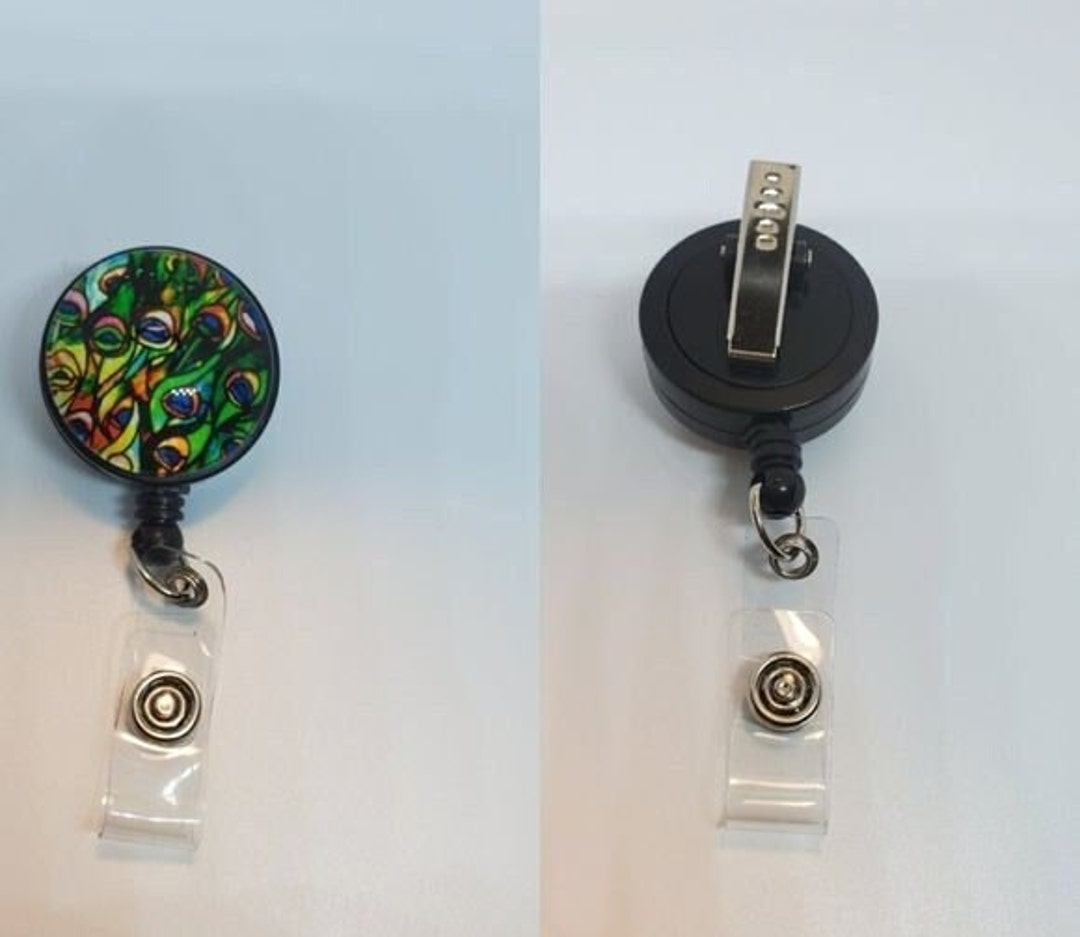 Handmade Retractable Reel Chip ID Card Holder With 360 Degree - Etsy