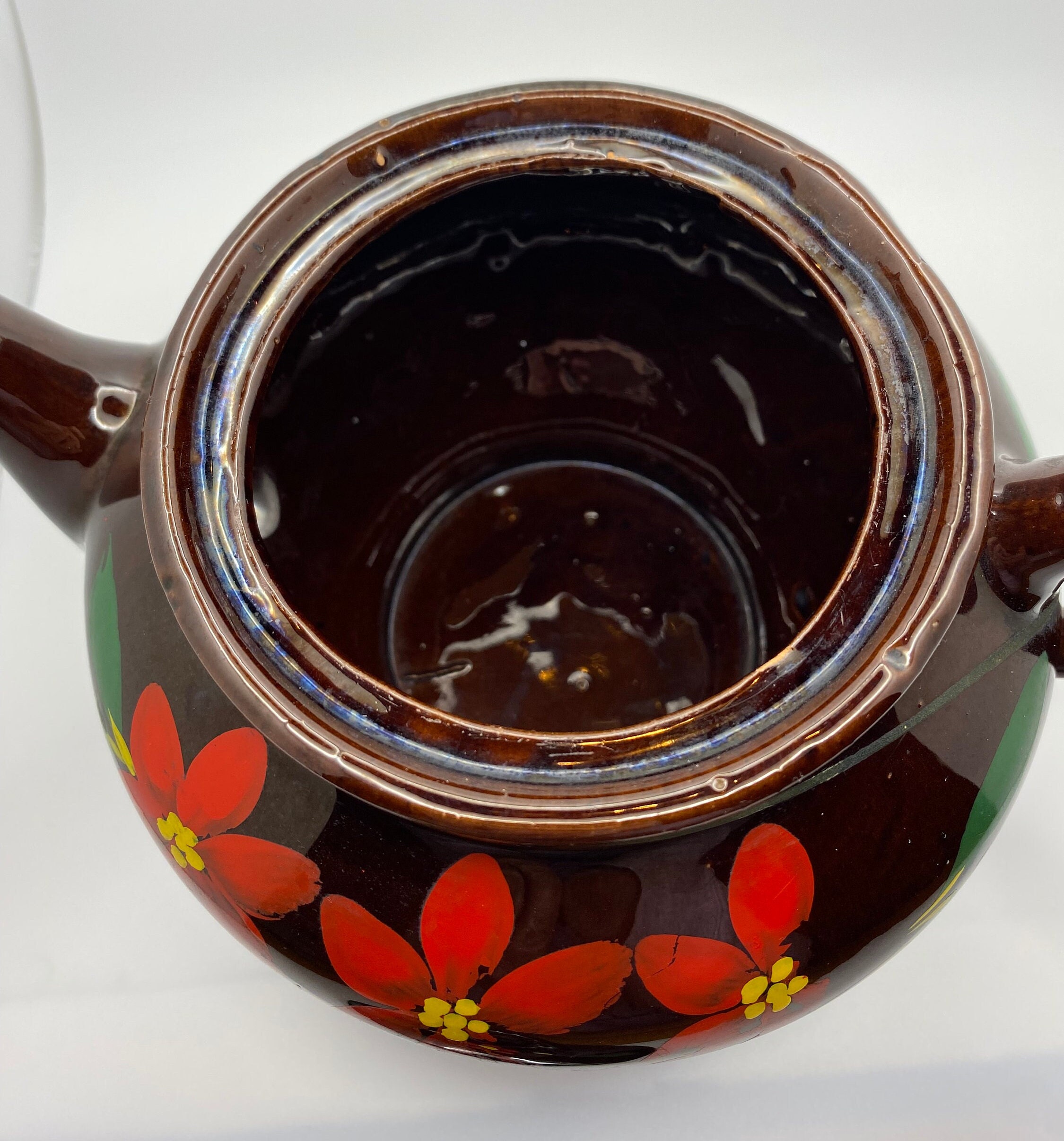 Vintage Royal Canadian Art Pottery Teapot Brown Betty Style - Etsy