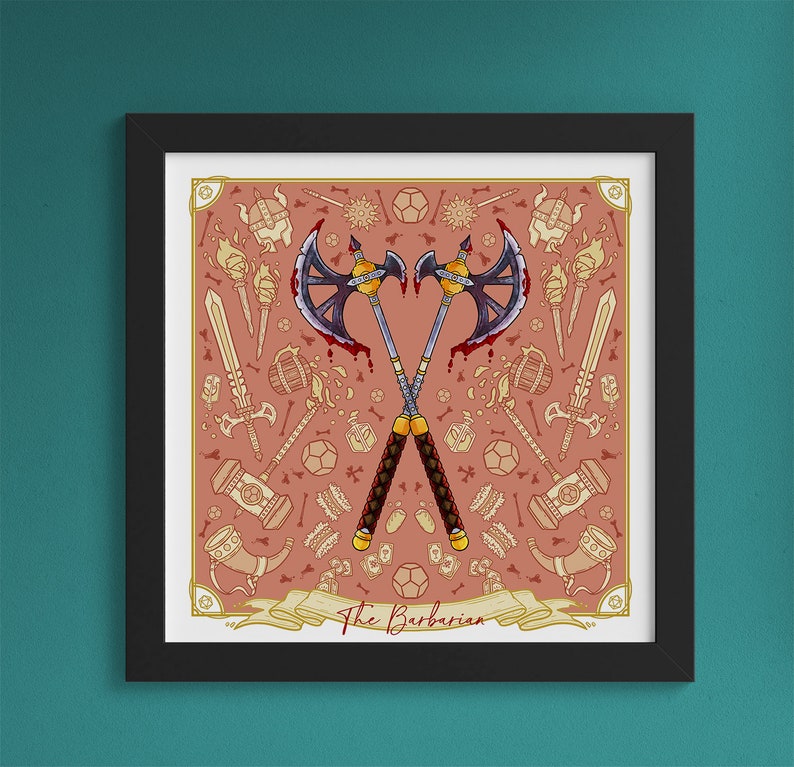 D&D Class Print Dungeons and Dragons Critical Role Prints - Etsy