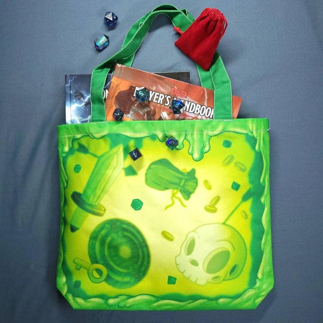 Gelatinous Cube D&D Tote Bag, Dungeons and Dragons DND, Cute Tote Bag ...
