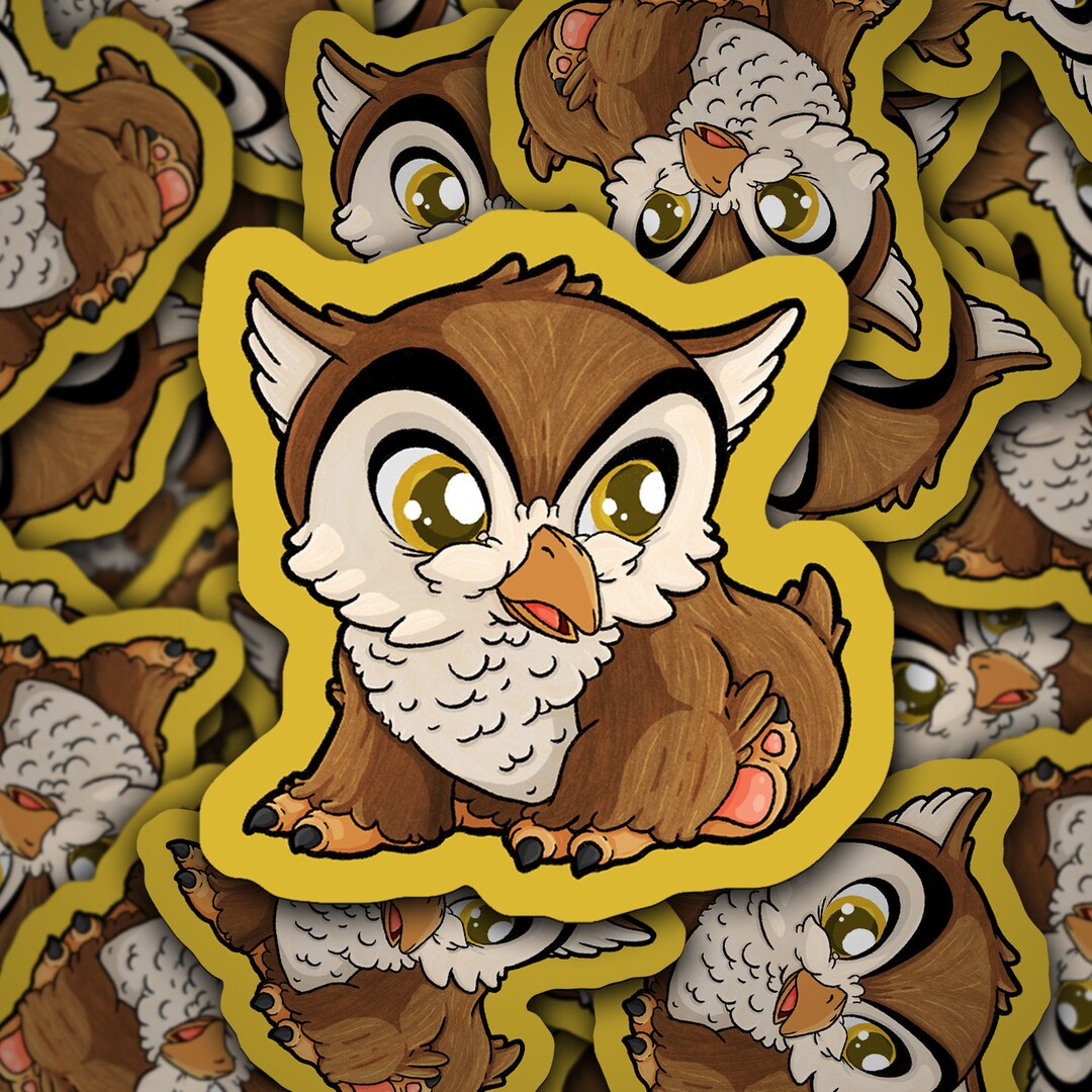 Owlbear D&D Vinyl Sticker Cute Monster Dungeons and Dragons Chibi Decal ...