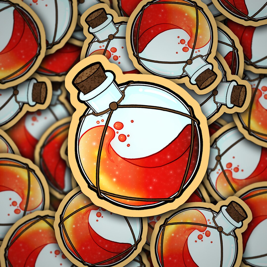 D&D Potion Vinyl Sticker: Healing, Mana, Strength - Laptop Decal - Etsy