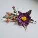 Lilac Leather Flower Keychain orangelilac Field Flowerpurse - Etsy