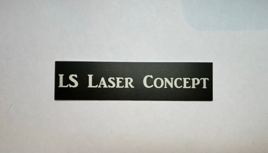 Letterbox Nameplate Labels in Powder-coated Aluminum Personalized Laser ...