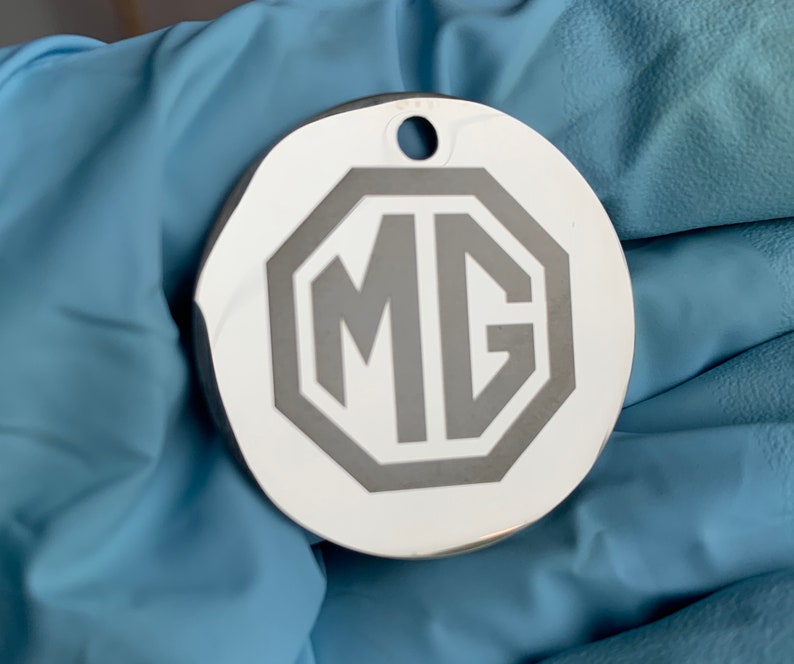 MG Motor Round Polished Stainless Steel Key Ring. Customization ...