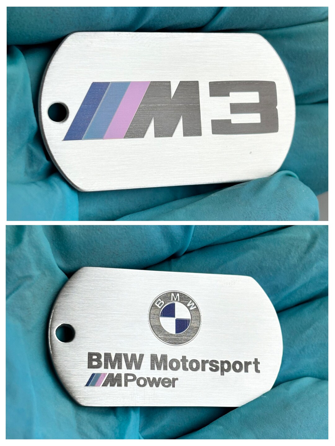 BMW M3 Motorsport Stainless Steel Keyring. Custom Customization ...