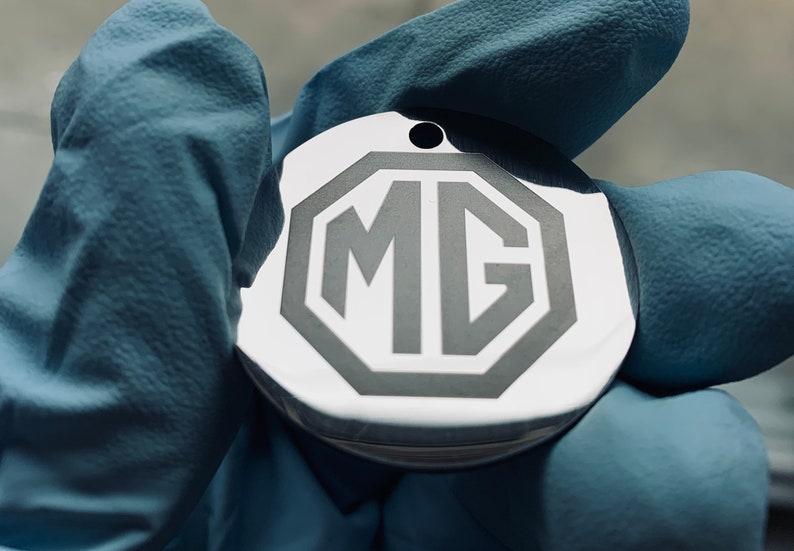 MG Motor Round Polished Stainless Steel Key Ring. Customization ...