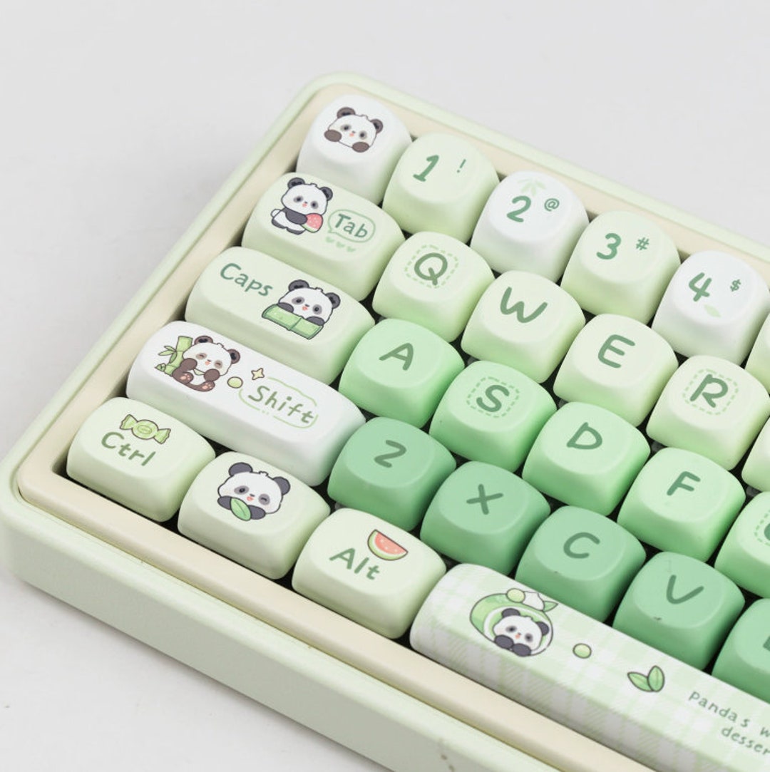 Gradient Panda Keycap SOA Keycaps 142pc PBT Keycap Artisan - Etsy