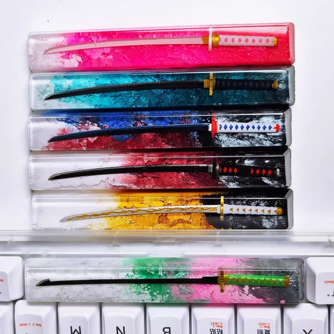 Demon Slayer: Kimetsu No Yaiba Keycaps Resin Keycap Artisan - Etsy