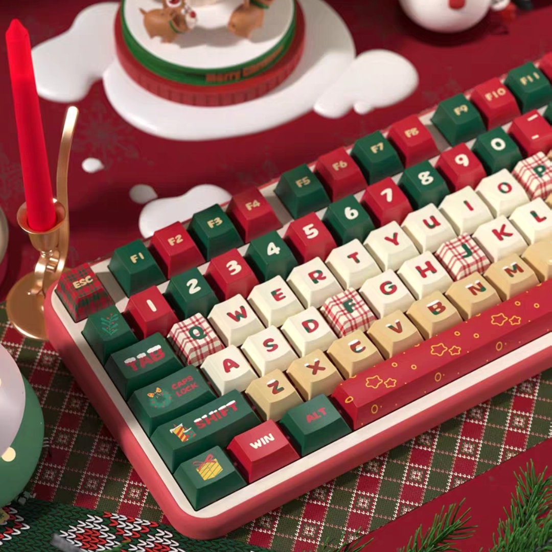Christmas-themed Keycaps, 138 Pieces Keycap Artisan Cute Keycap Keycap ...