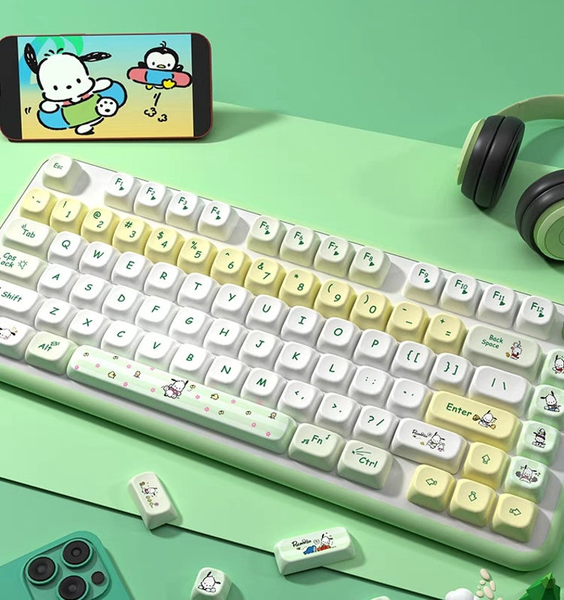 MOT Height Pochacco Keycaps PBT Gift Ideas Keycap Artisan - Etsy