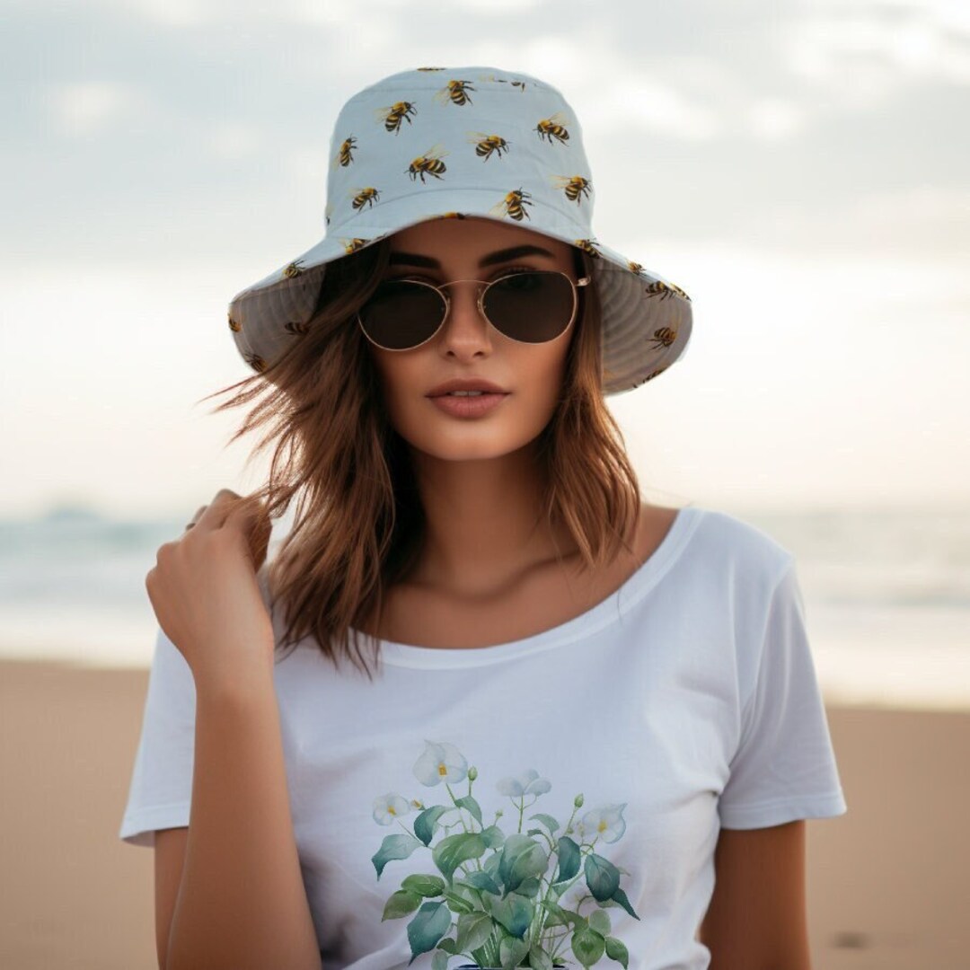 Bumble Bee Bucket Hat, Honey Bee Hat, Cute Hat for Her, Gift for Her ...