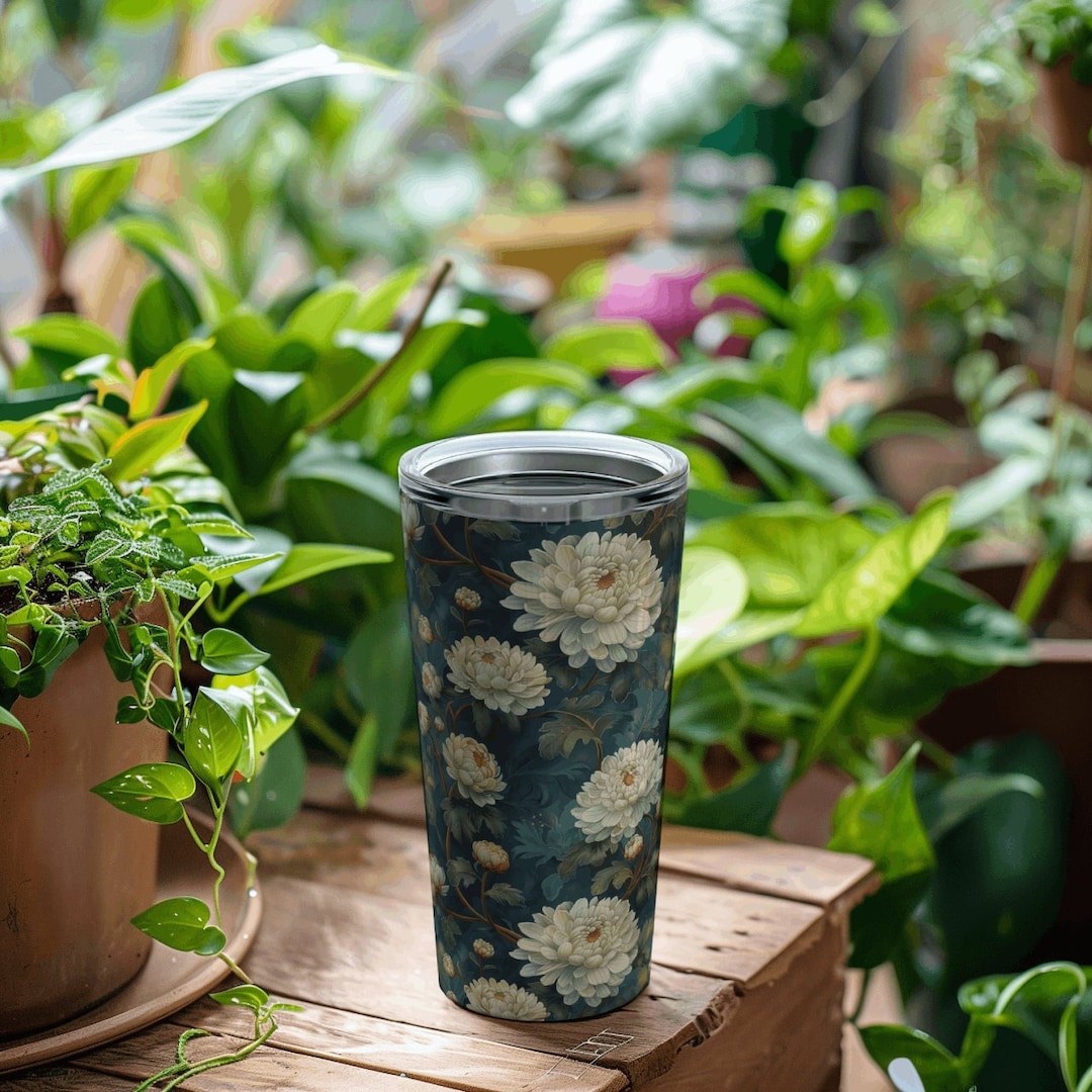 November Birth Flower Tumbler, Mum Water Bottle, November Birthday ...