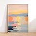 Abstract Ocean Sunset Painting, Coastal Wall Art (digital Download) - Etsy