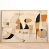 Colorful Organic Shapes Wall Art, Mid Century Organic Shapes Art, Home ...