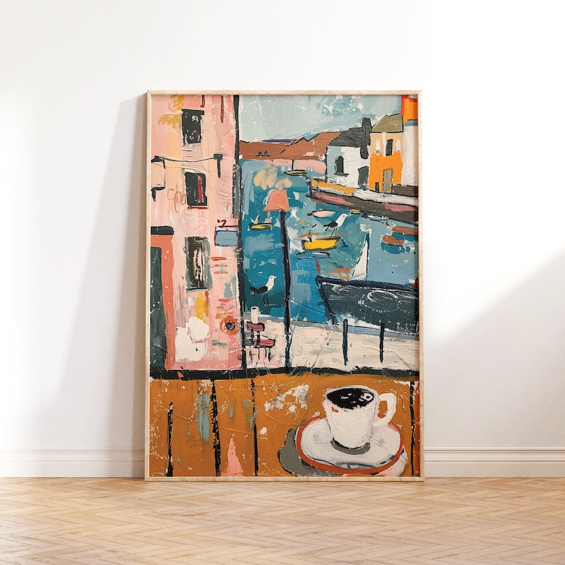 Cafe Painting - Etsy