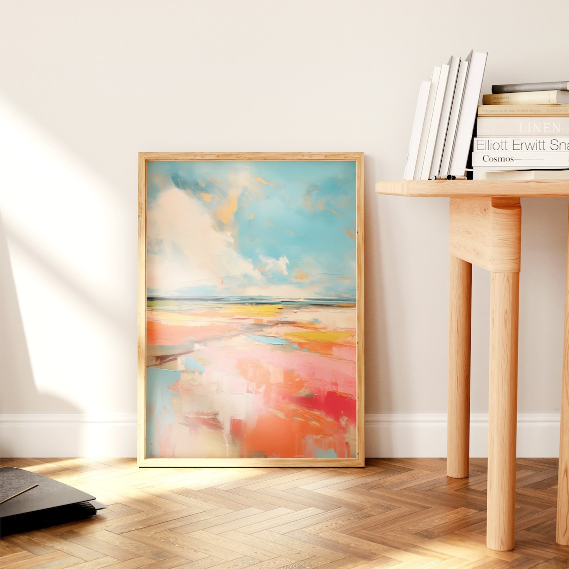 Abstract Landscape Wall Art, Painting Mountain Home Decor Wall Art ...