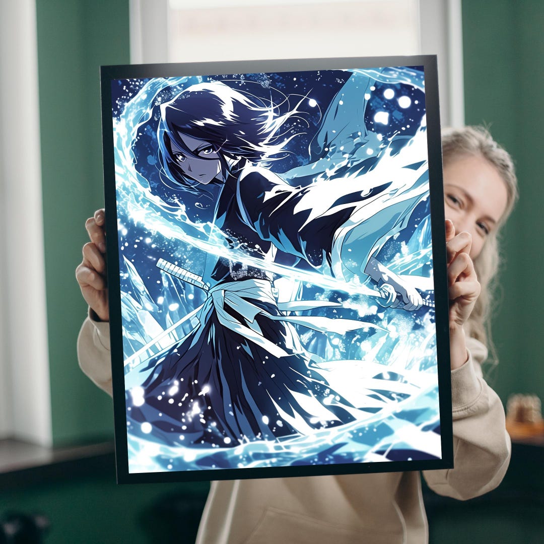 Rukia Kuchiki Poster, Bleach Poster, Bankai , Anime Lover - Etsy