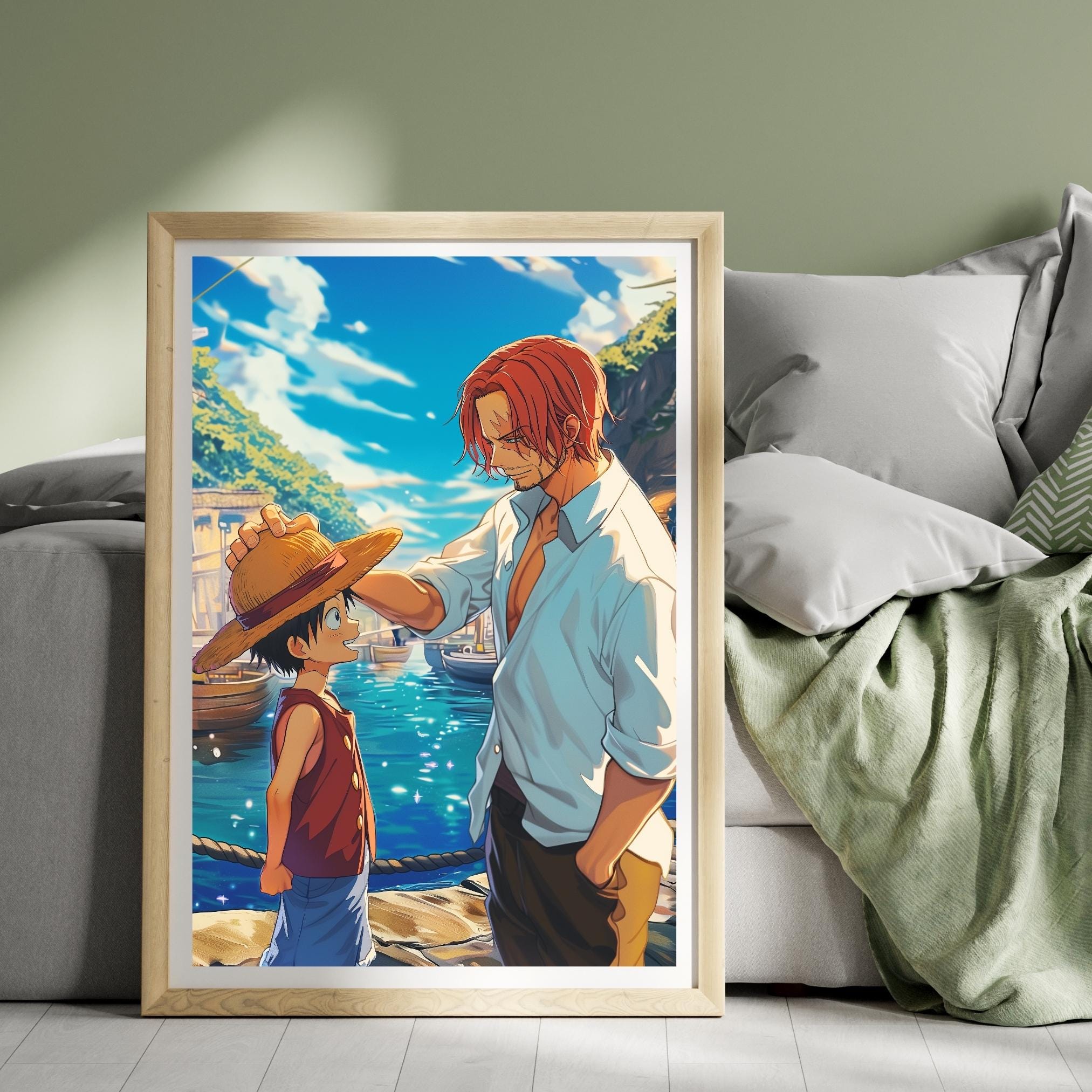 Shanks & Luffy Poster, Onepiece Poster, Red Shanks, Onepiece Lover - Etsy