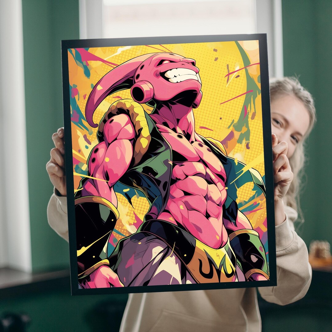 Kid Buu Poster, Majin Buu Poster, Dragonball Lover, Anime Gift ...