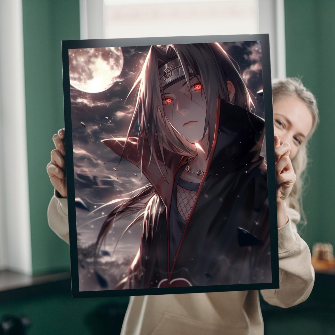 Itachi Poster, Anime Wall Art, Manga Decor, Gift for Anime Fan, Manga ...