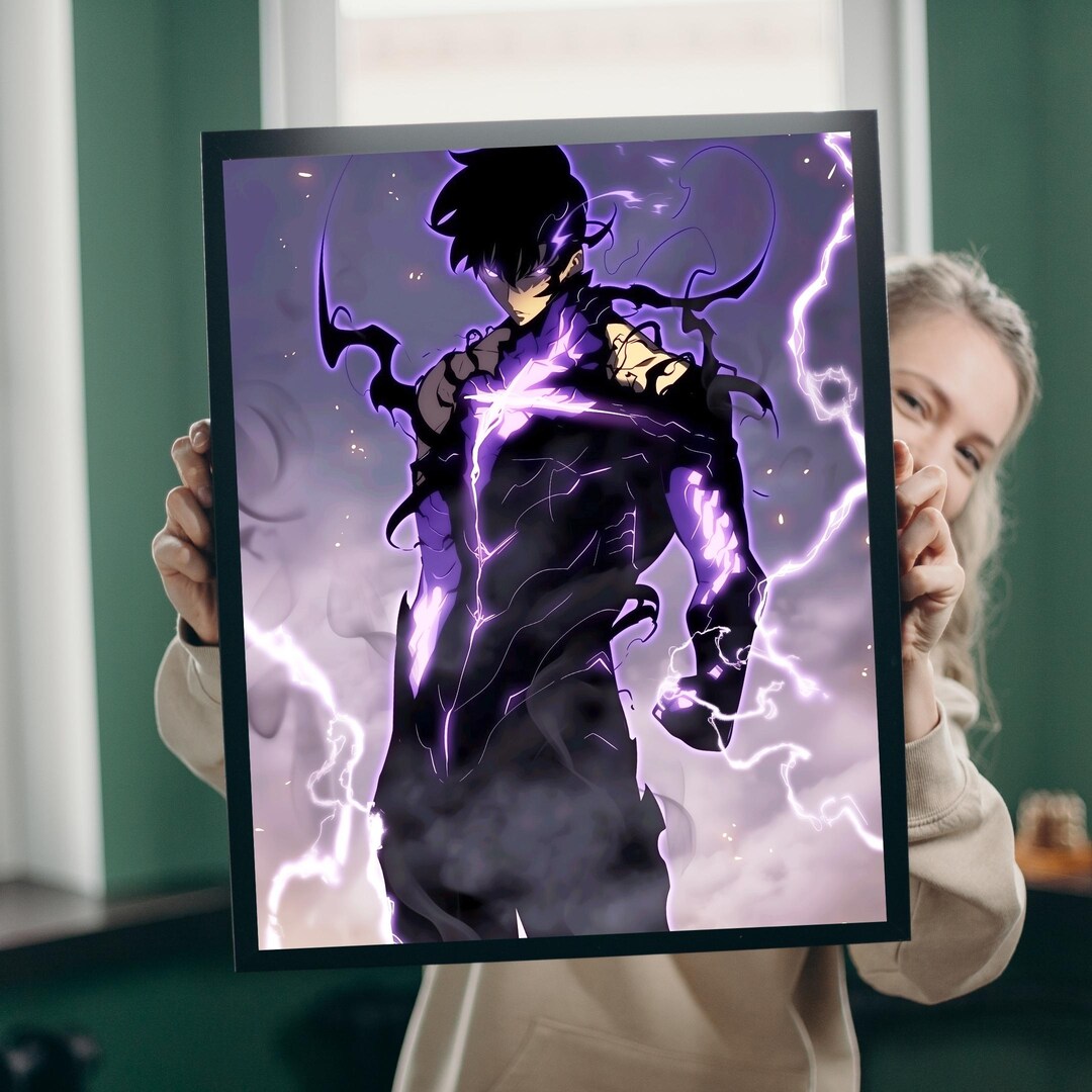 Solo Leveling Poster, Sung Jin-woo the Shadow Monarch, Anime Lover - Etsy