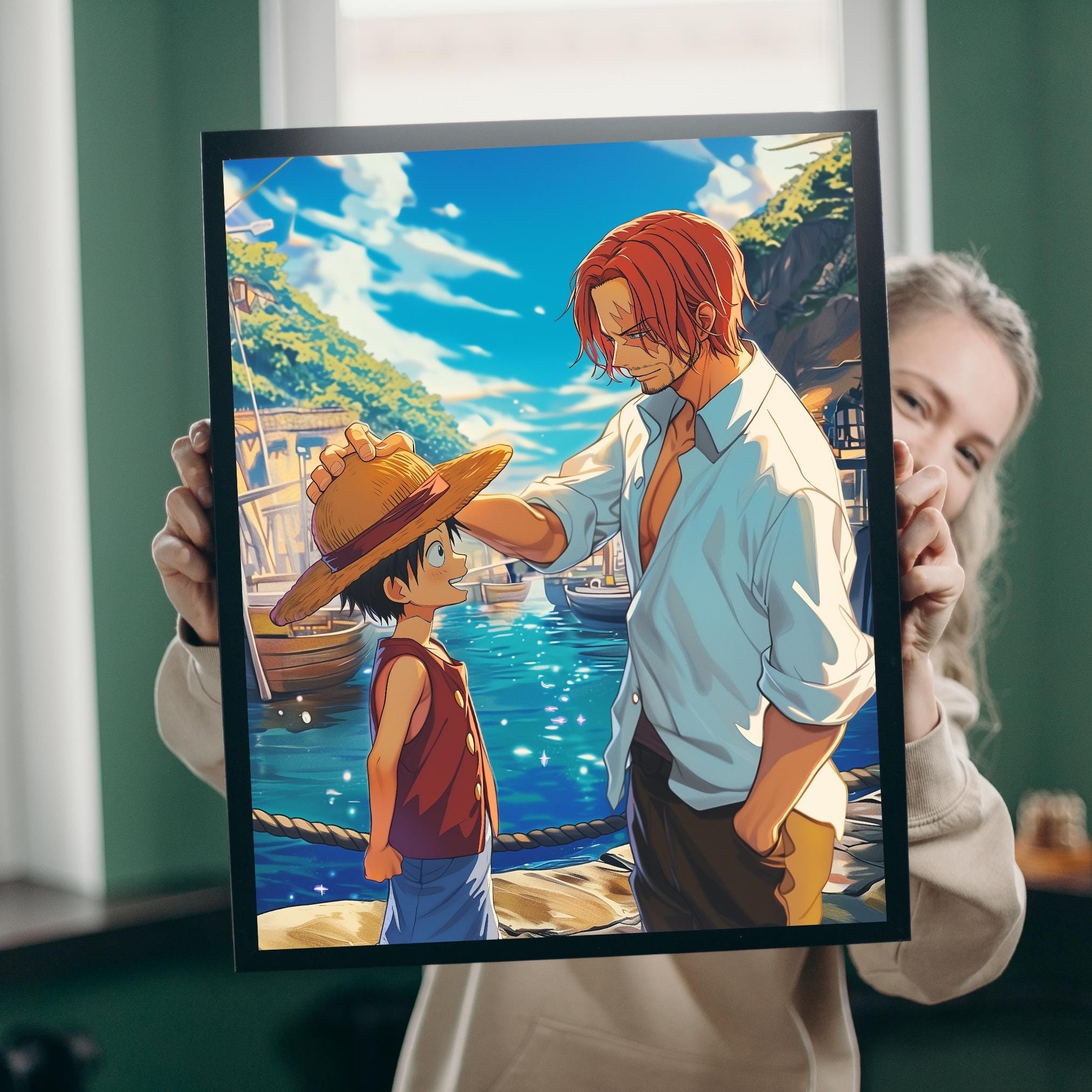 Shanks & Luffy Poster, Onepiece Poster, Red Shanks, Onepiece Lover - Etsy