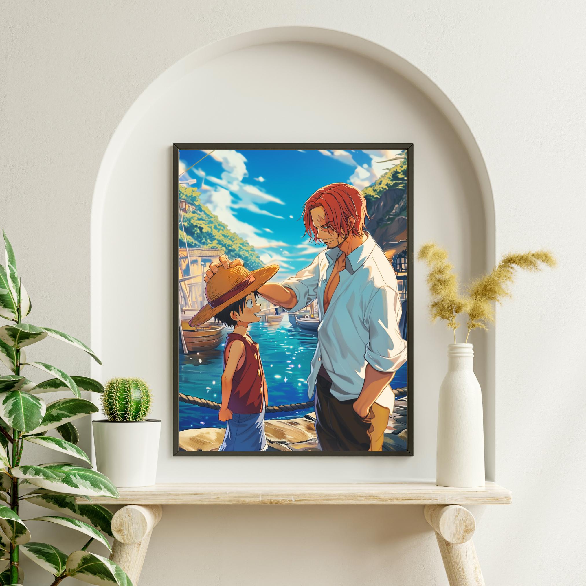 Shanks & Luffy Poster, Onepiece Poster, Red Shanks, Onepiece Lover - Etsy