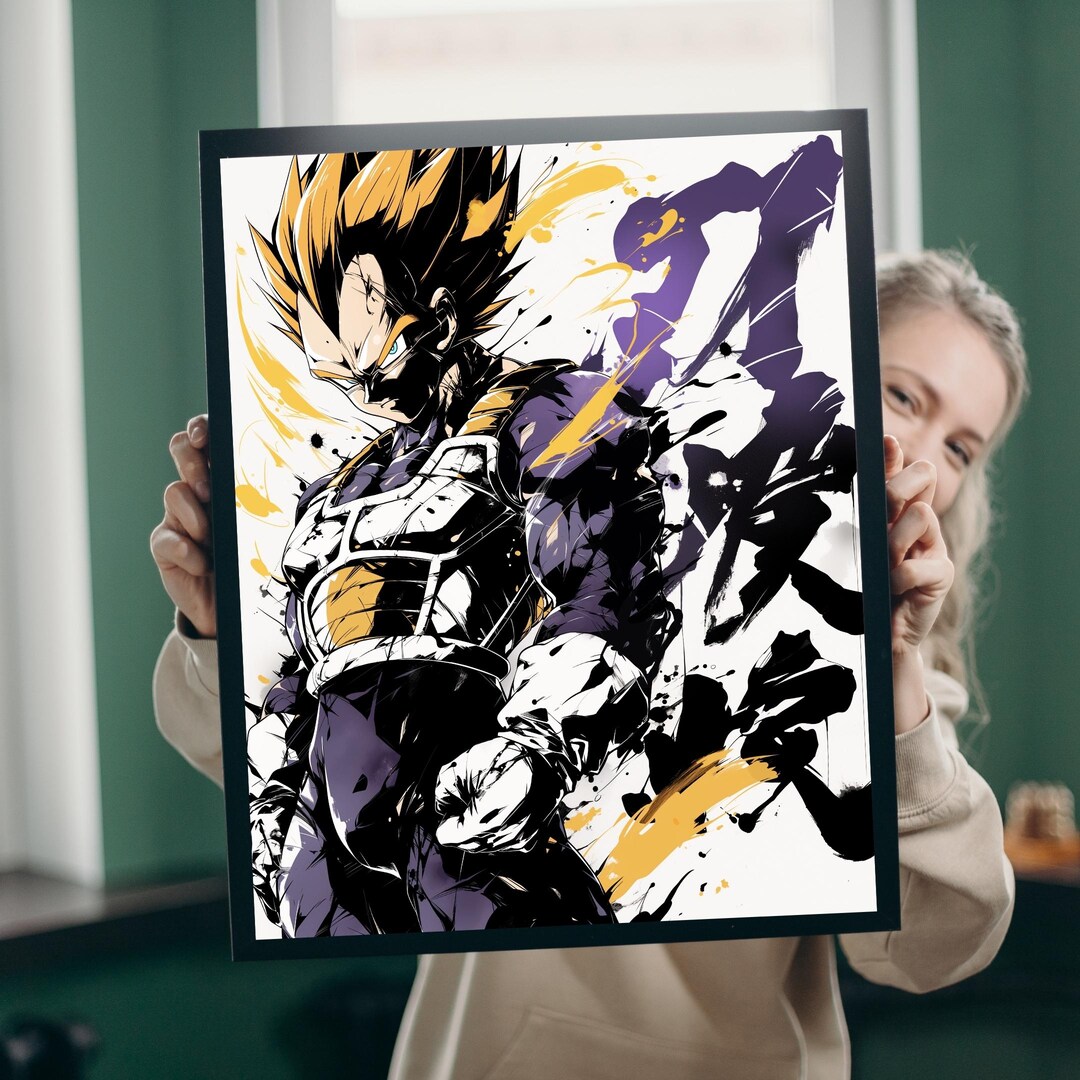 Vegeta Super Saiyan of Dragonball, Anime Lover, Birthday Gift - Etsy