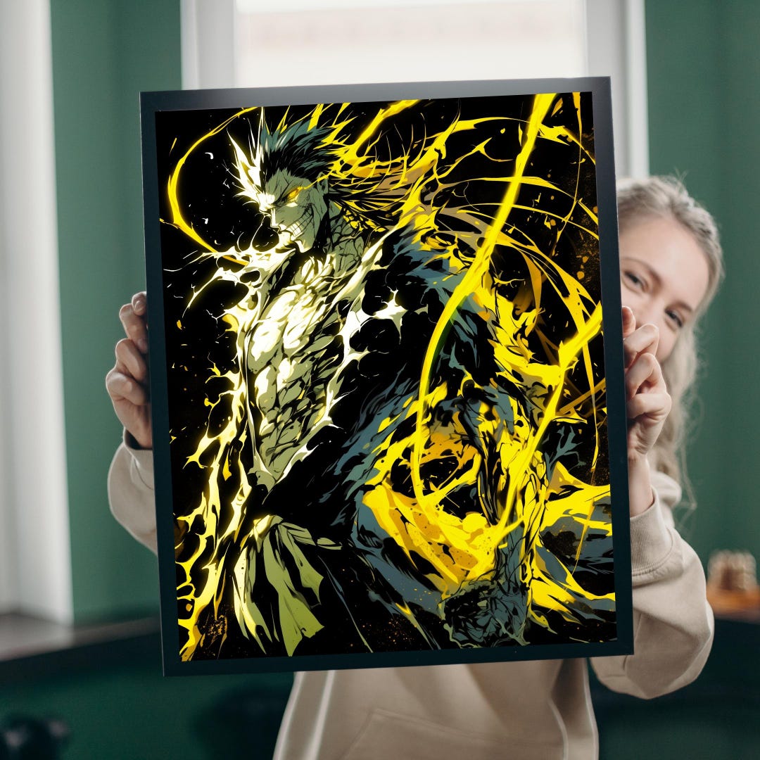 Zaraki Kenpachi Poster, Bleach Poster, Bankai , Anime Lover - Etsy