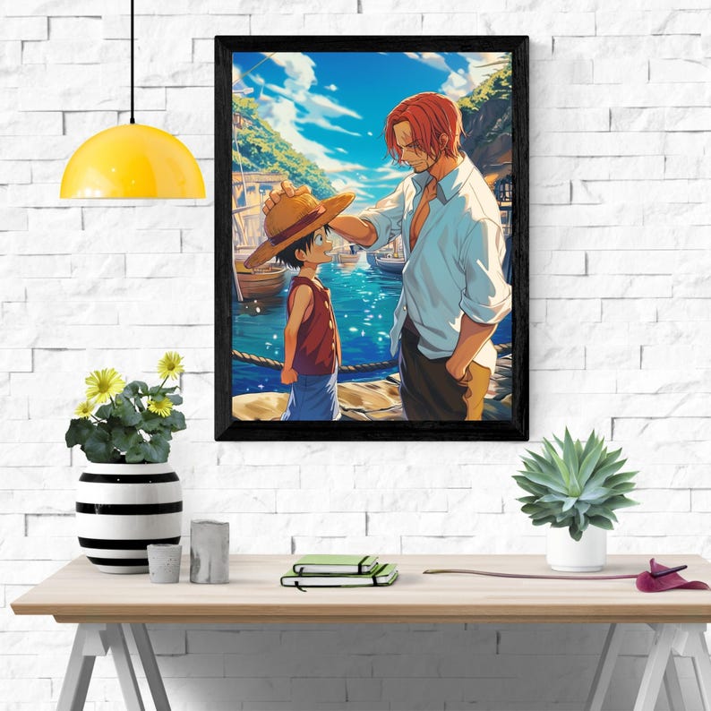 Shanks & Luffy Poster, Onepiece Poster, Red Shanks, Onepiece Lover - Etsy