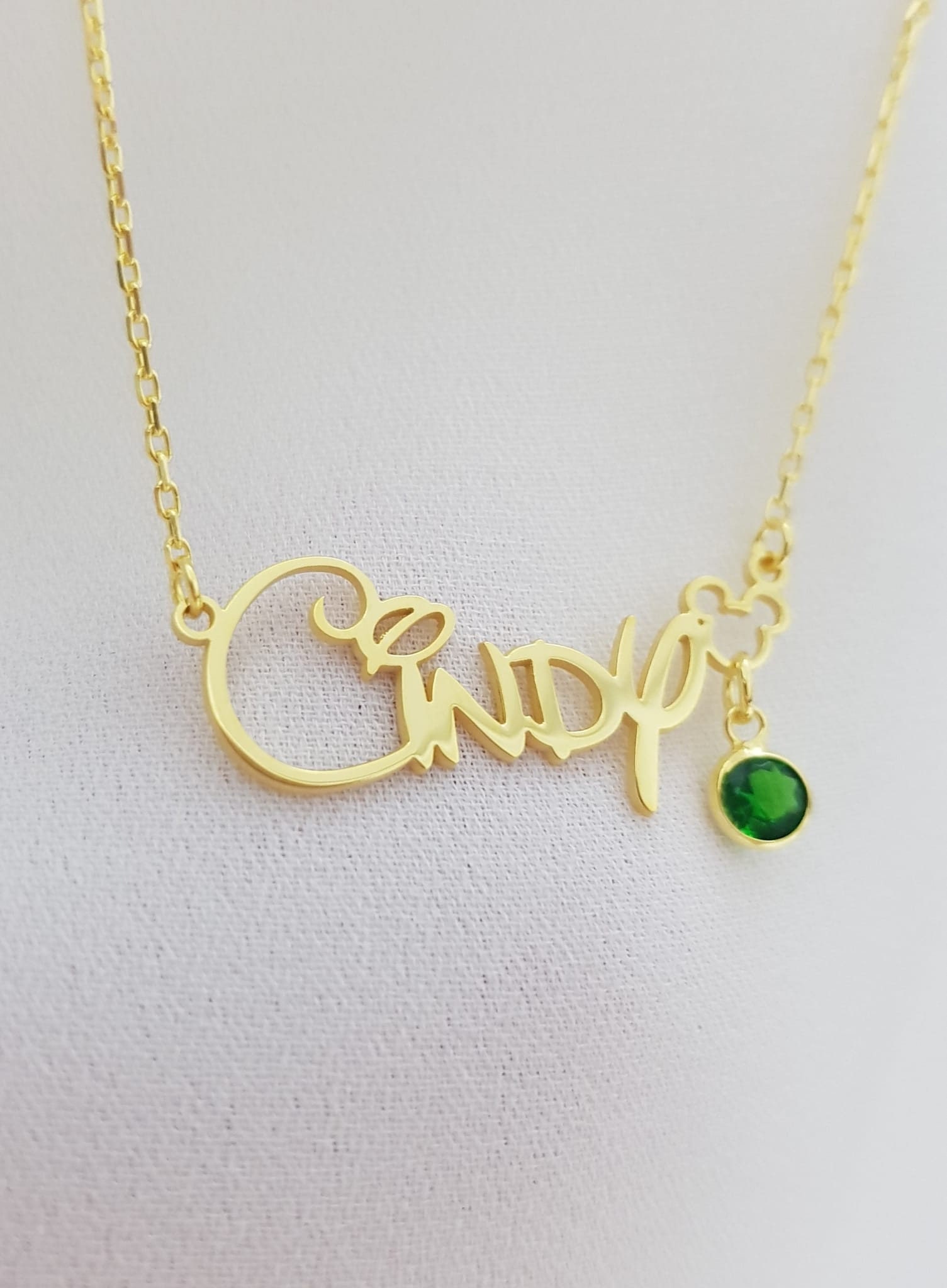 Custom Name Necklace With Disney Font, Dainty Name Neclace With ...