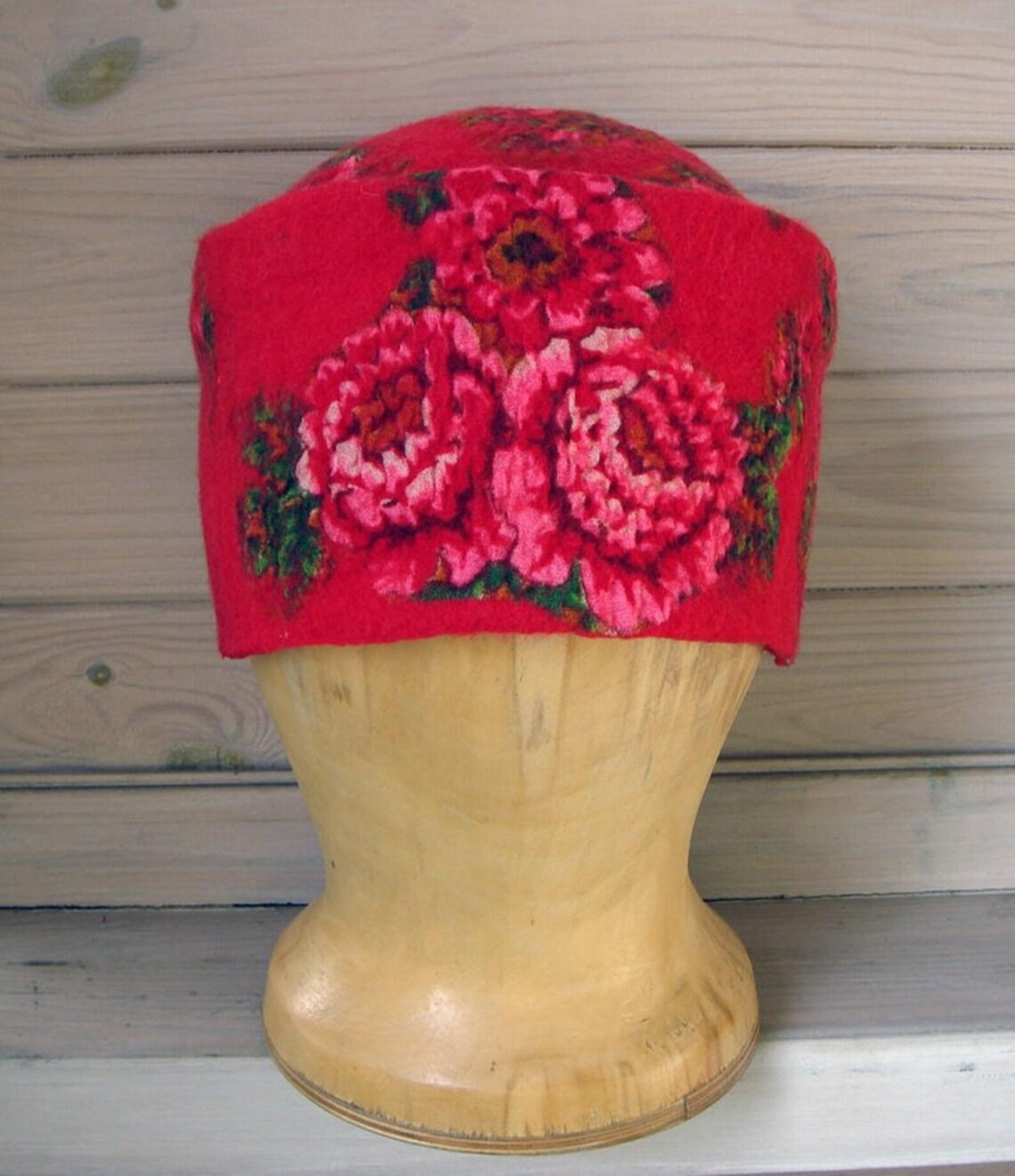 Wool Felted Women's Red Hat Light and Warm Beanie XS,S,M,L,XL - Etsy