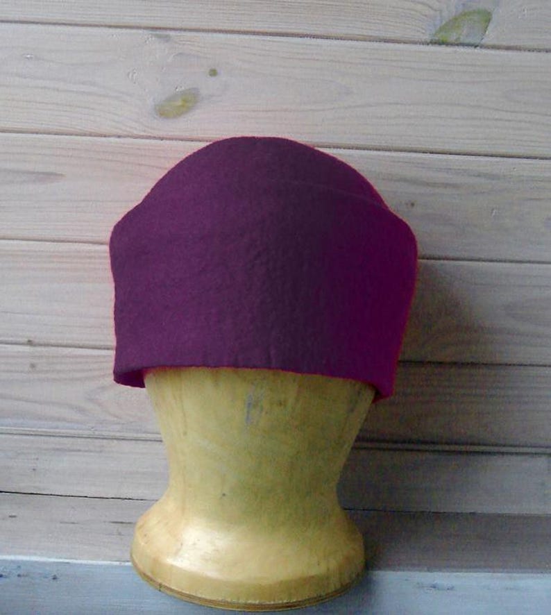 Solid Color Wool Felted Women's Burgundy Hats Light and Warm Beanie - Etsy