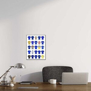 Chelsea Football Shirt Poster | Chelsea Shirt Print | Retro Soocer ...