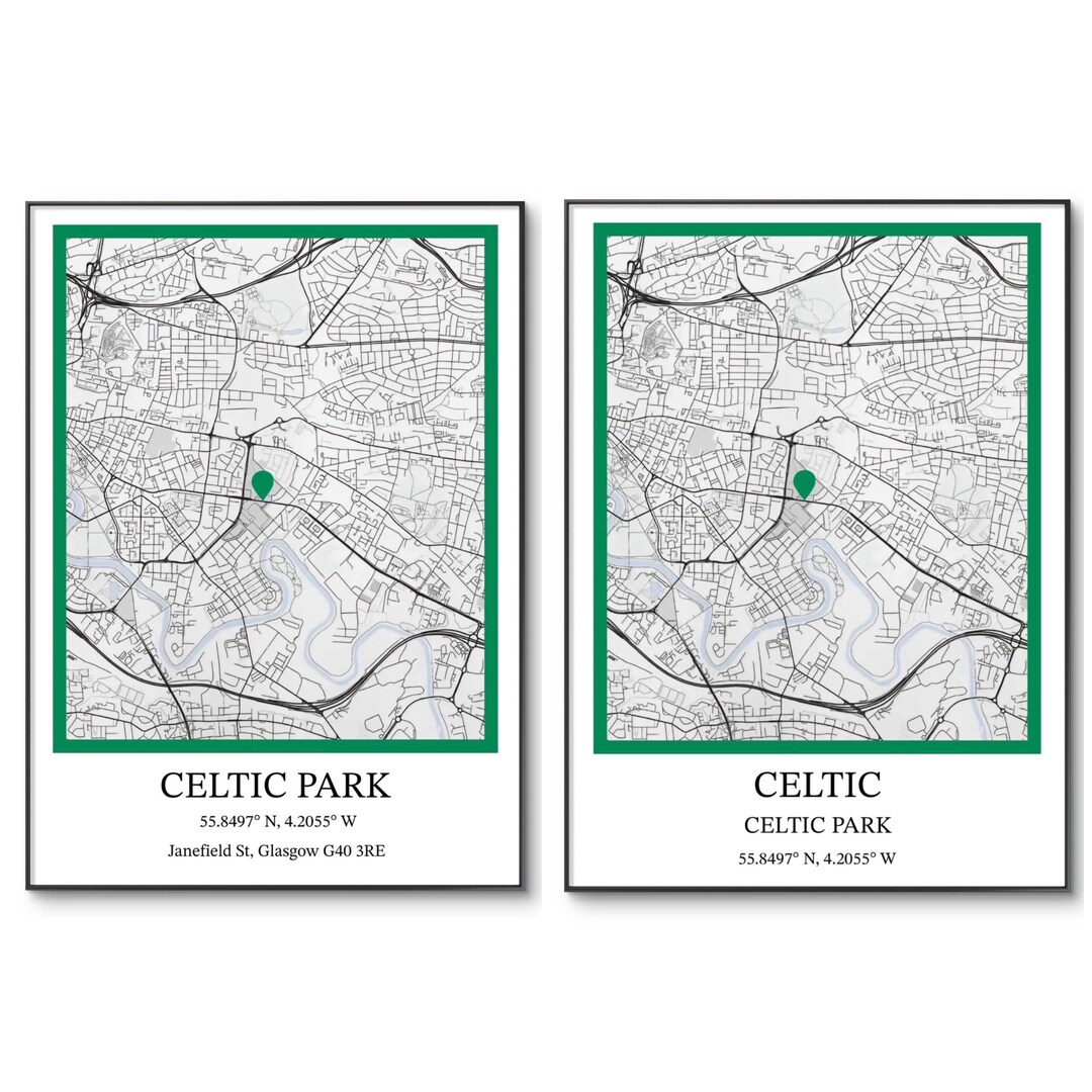 Celtic Poster | Celtic Football Print | Celtic Park Poster | Celtic ...