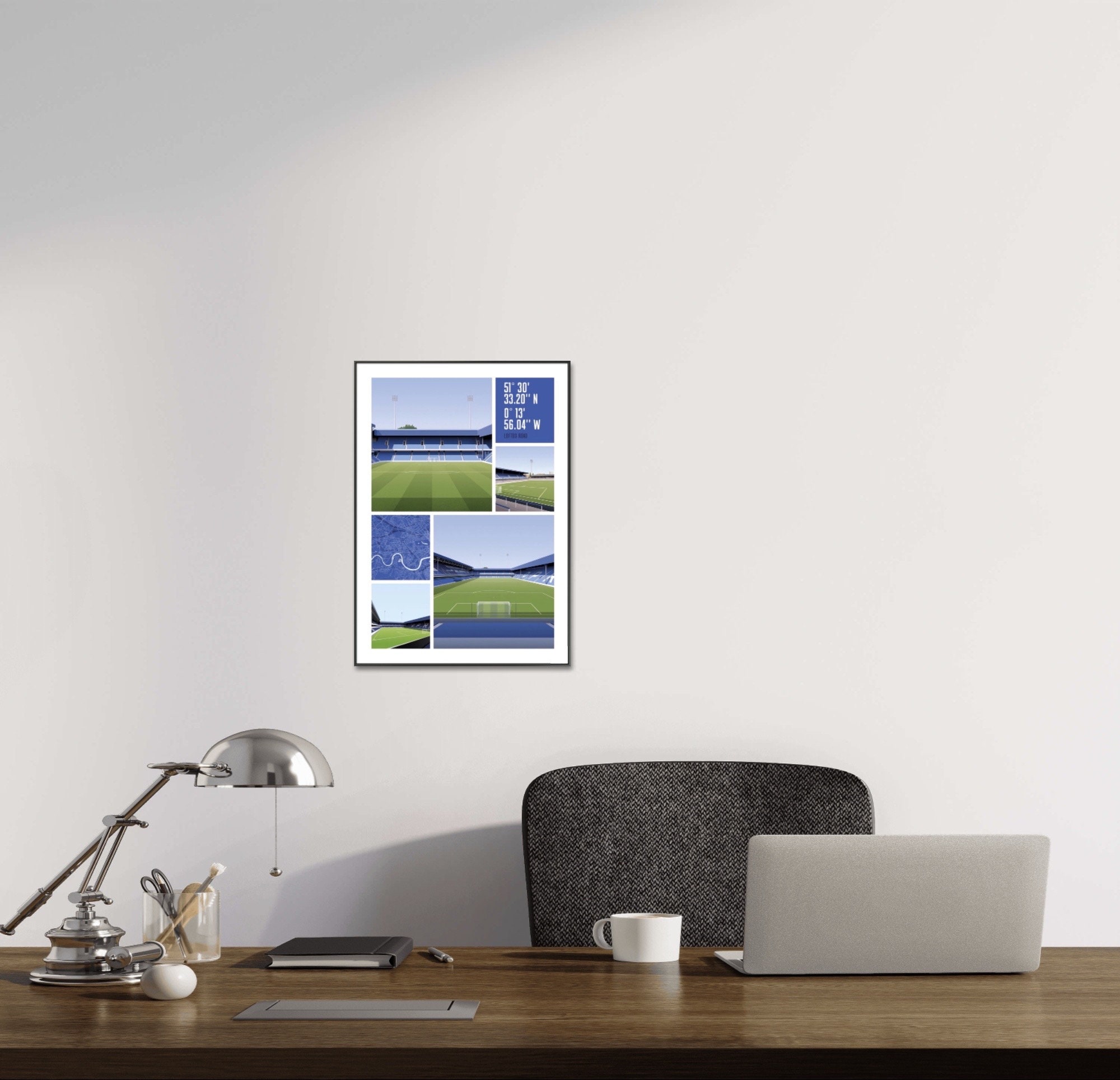 QPR Football Poster QPR Stadium Poster Loftus Road Stadium Print A4 ...