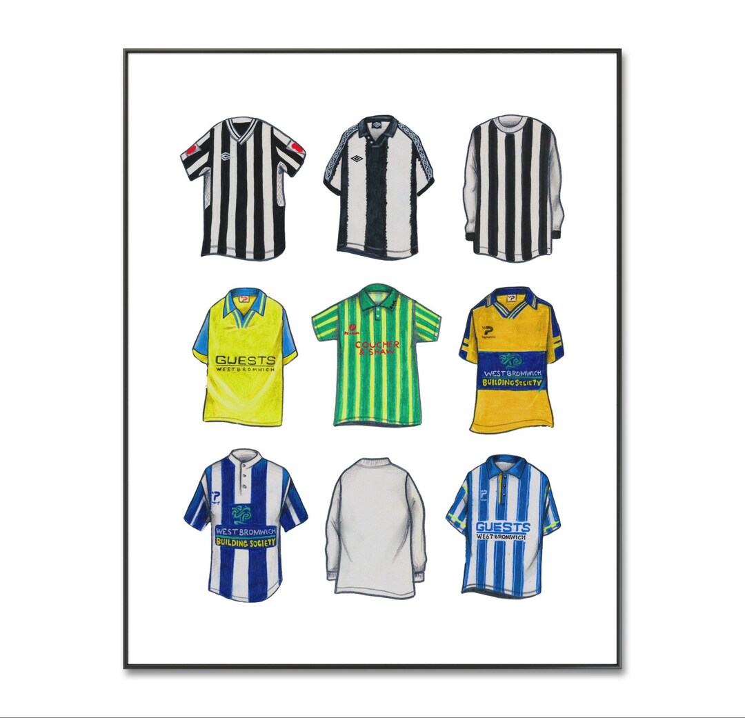 West Brom Football Shirt Poster | West Brom Poster | Football Print ...