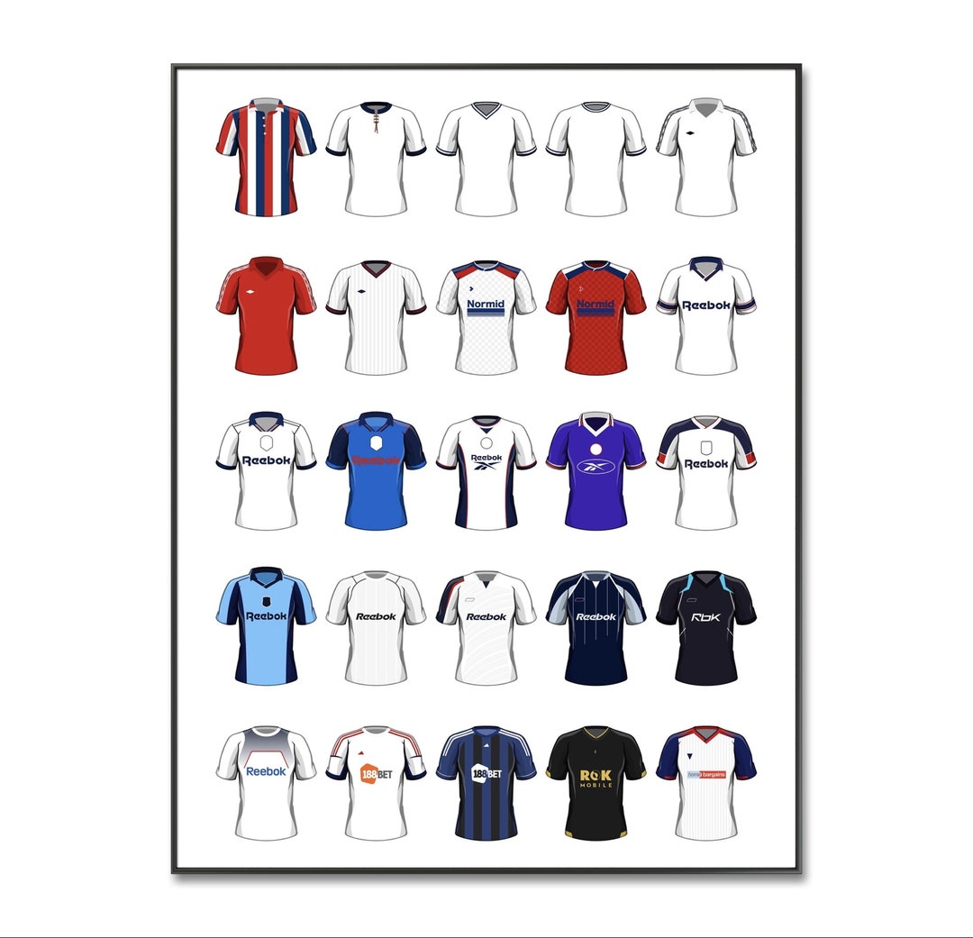 Bolton Wanderers | Football Shirt | Football Poster | Retro Soccer Kit ...