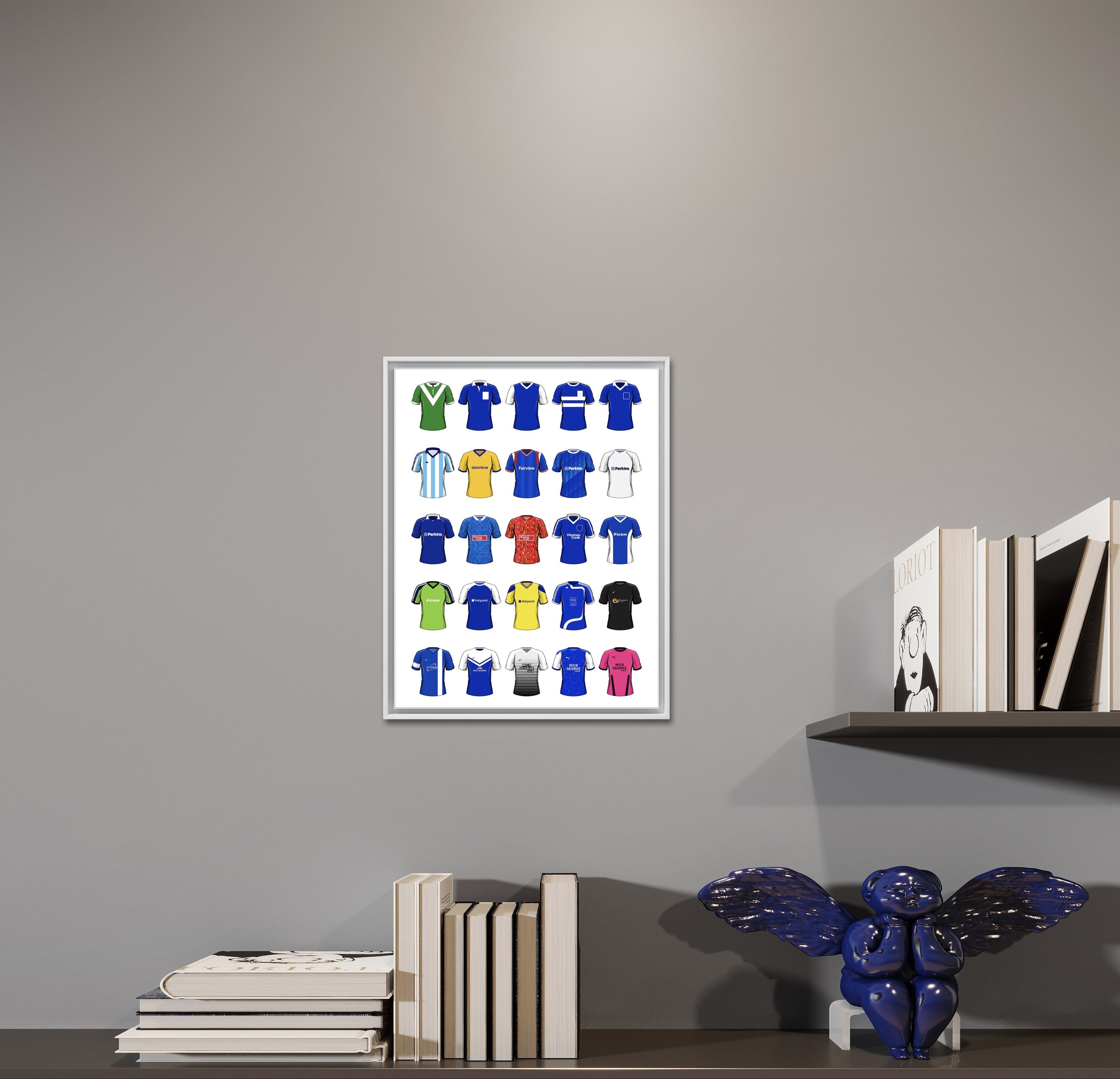 Peterborough United Football Shirts Poster Peterborough Poster Retro ...