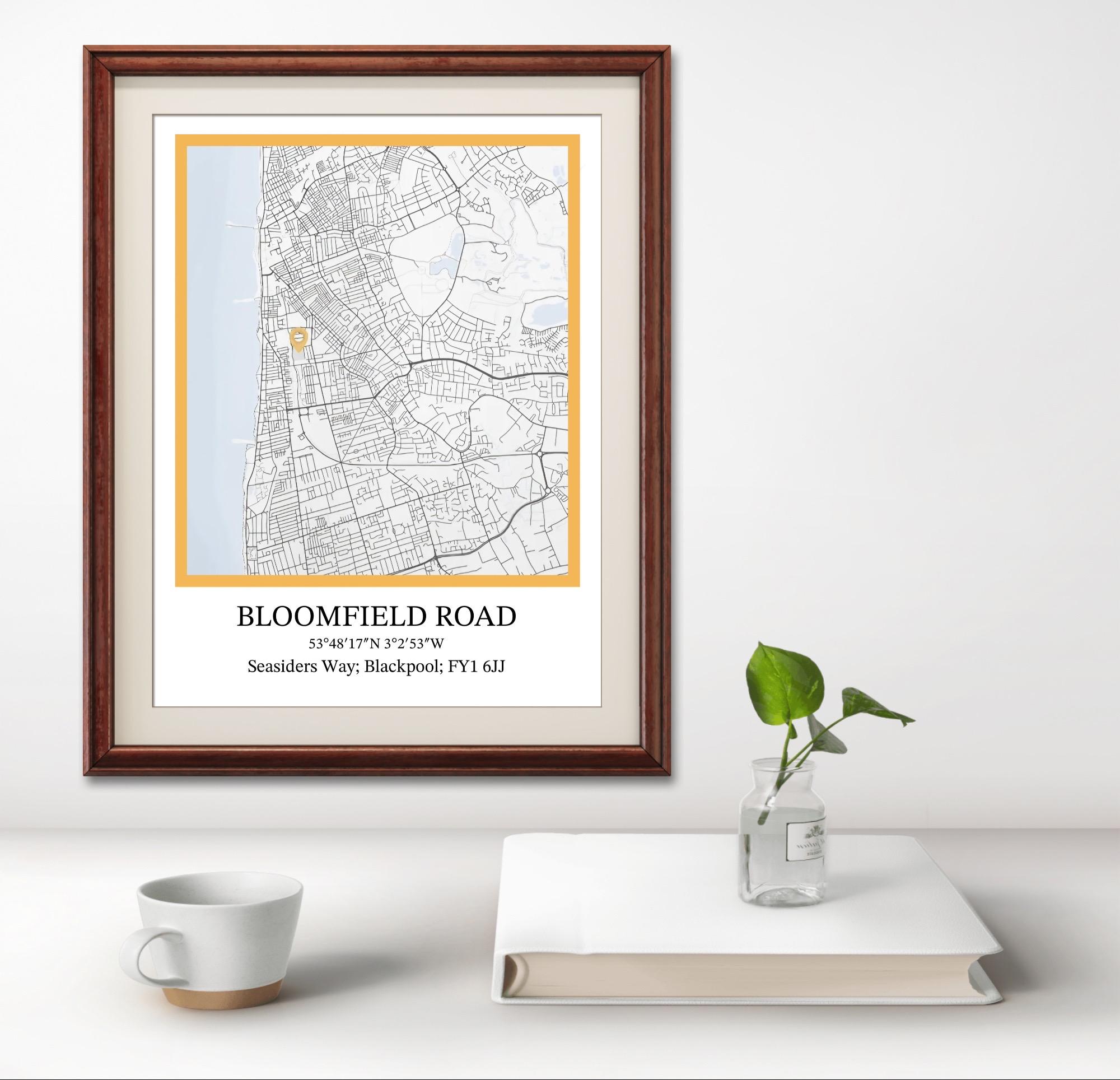 Blackpool Football Poster | Blackpool Football Stadium | Bloomfield ...