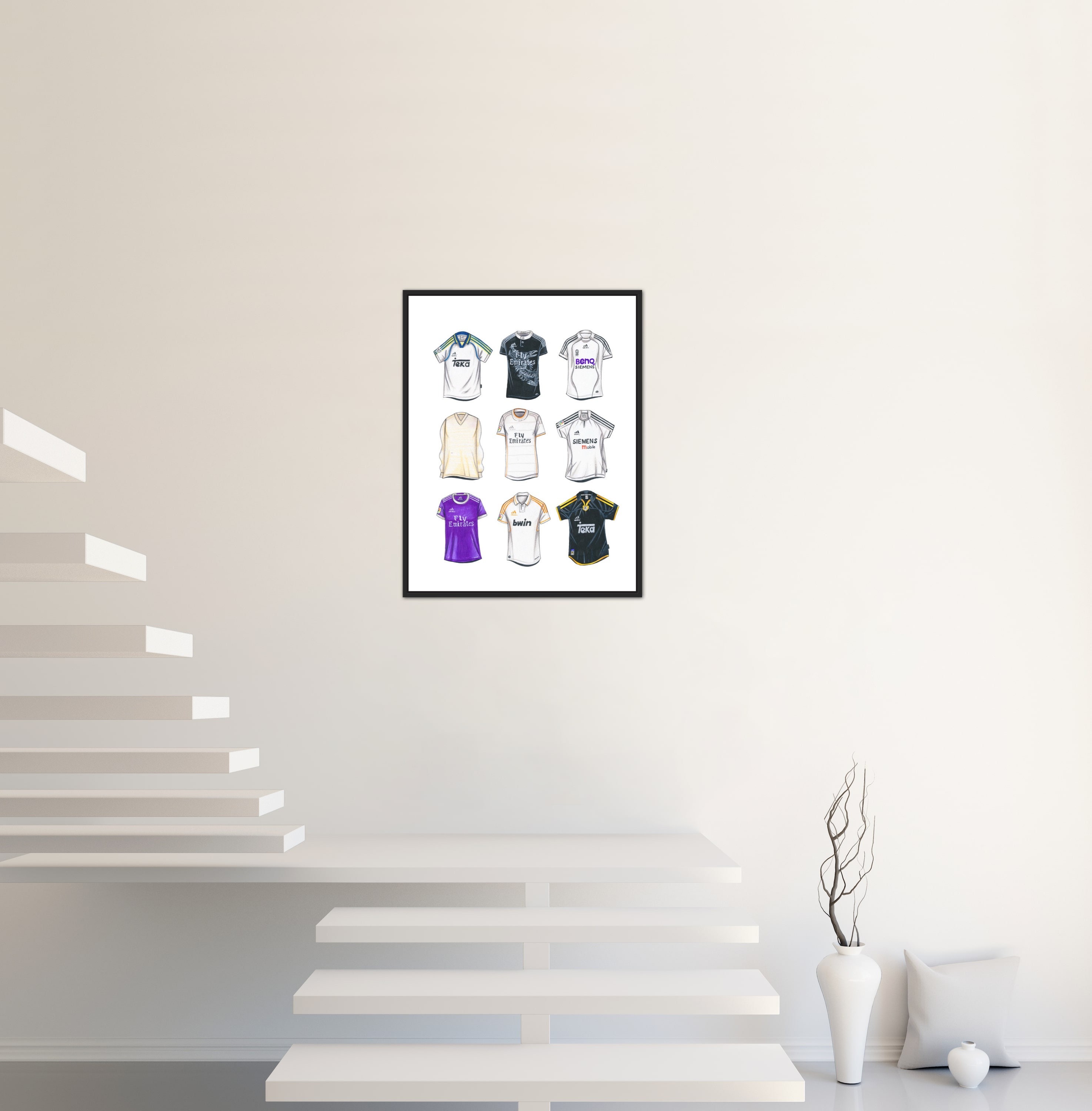 Real Madrid Football Shirt Poster, Real Madrid FC Classic Homemade ...