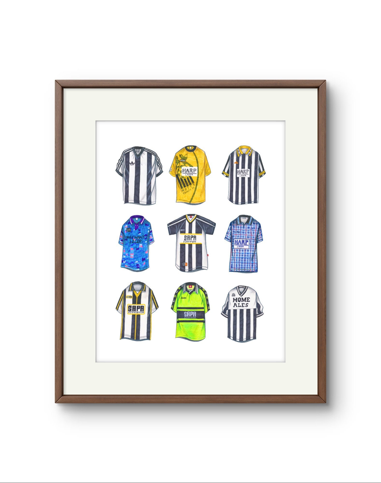 Notts County Poster | Notts County Shirt | Football Shirt | Retro ...