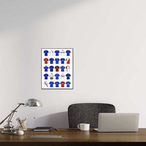 Rangers Football Shirt Poster | Rangers Poster | Glasgow Rangers Poster ...