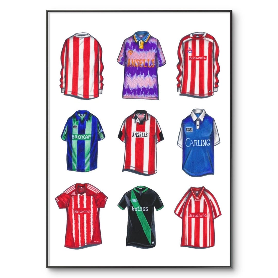 Stoke City Poster: Retro Kit | Stoke Football Shirt | Classic Football ...