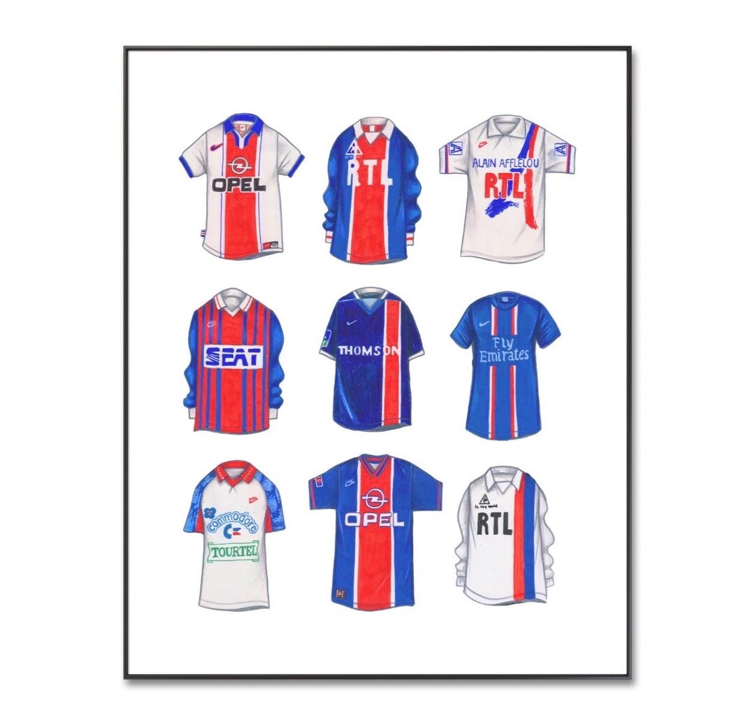 PSG Football Poster | PSG Football Shirt | Paris Saint Germain | PSG ...