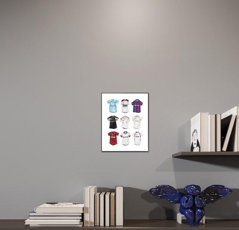 Bolton Football Shirt Poster Bolton Football Poster Bolton Retro Kit ...