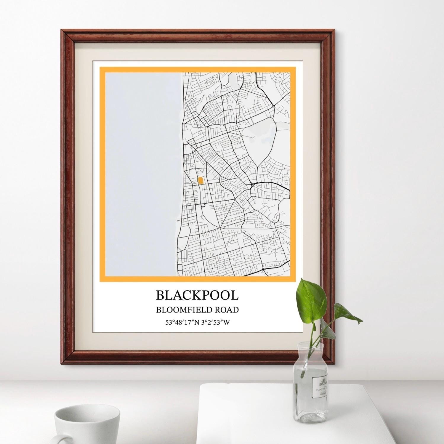 Blackpool Football Poster | Blackpool Football Stadium | Bloomfield ...