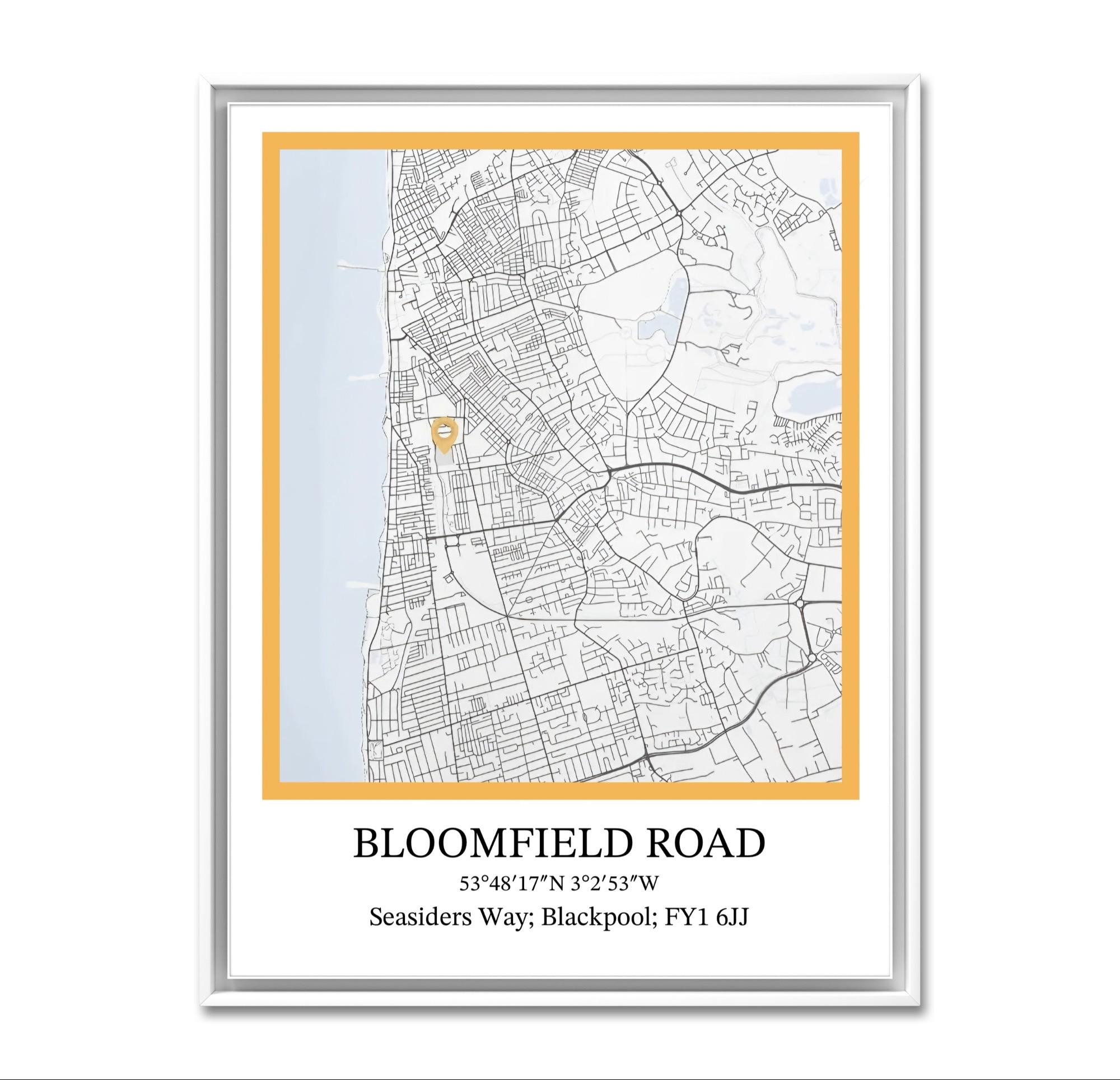 Blackpool Football Poster | Blackpool Football Stadium | Bloomfield ...