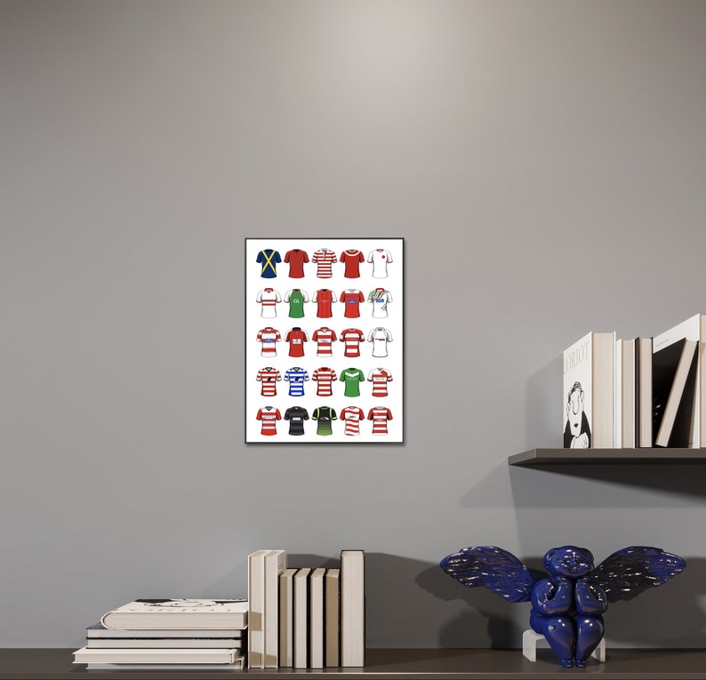 Doncaster Rovers | Football Shirt Poster | Doncaster Poster | Doncaster ...